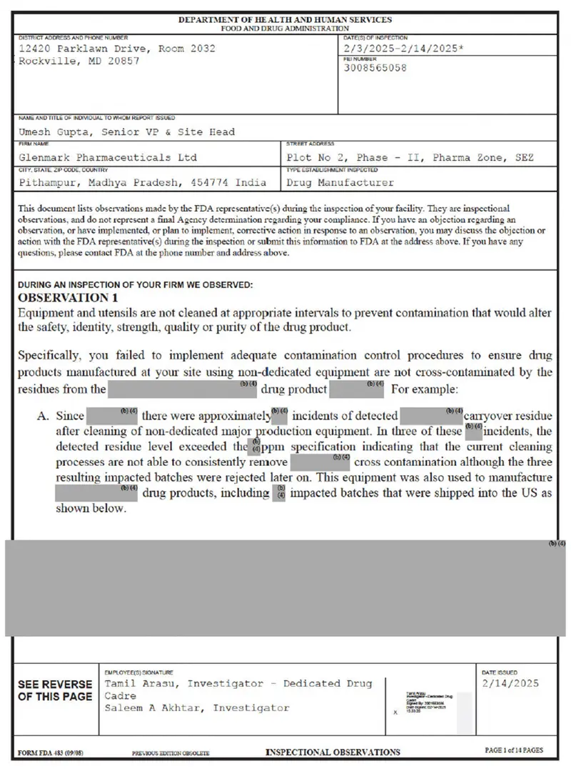 The FDA Finally Visited an Indian Drug Factory Linked to U.S. Deaths ...