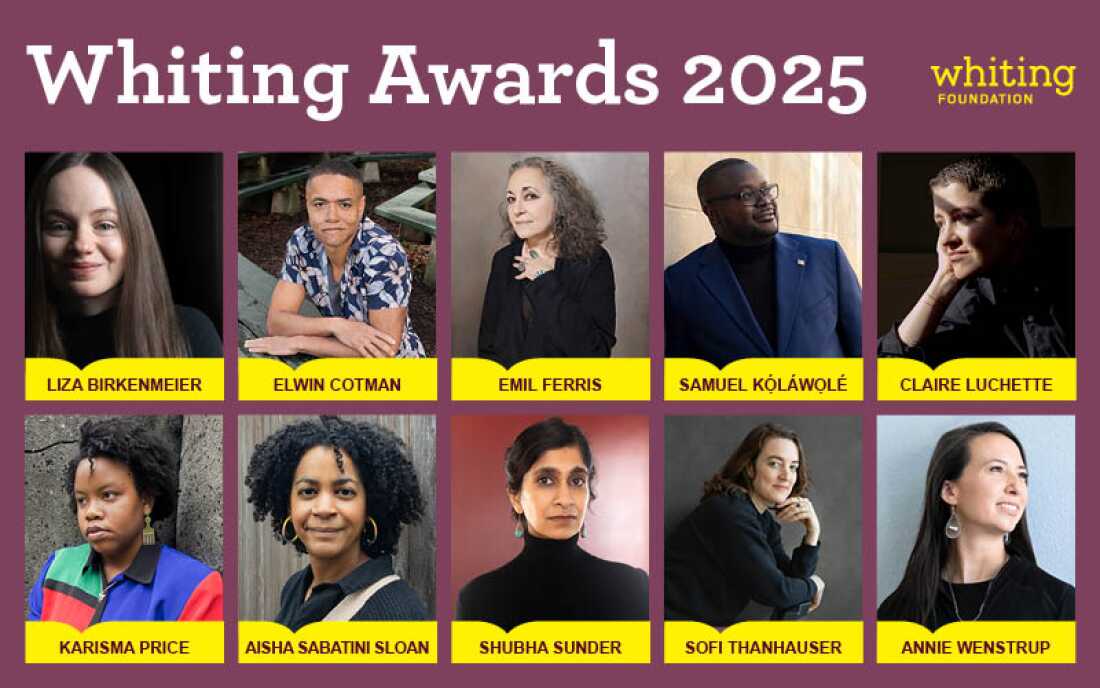 10 emerging writers win Whiting Awards