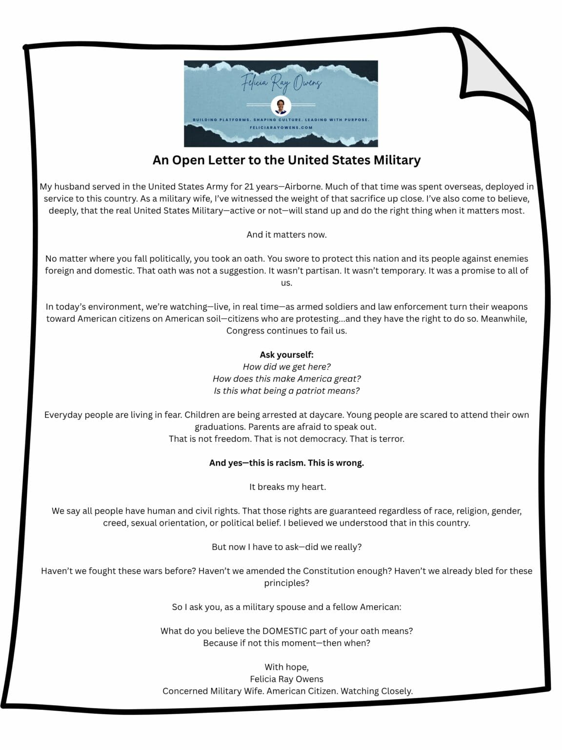 Felicia Ray Owens – Building Platforms. Shaping Culture. Leading with ...